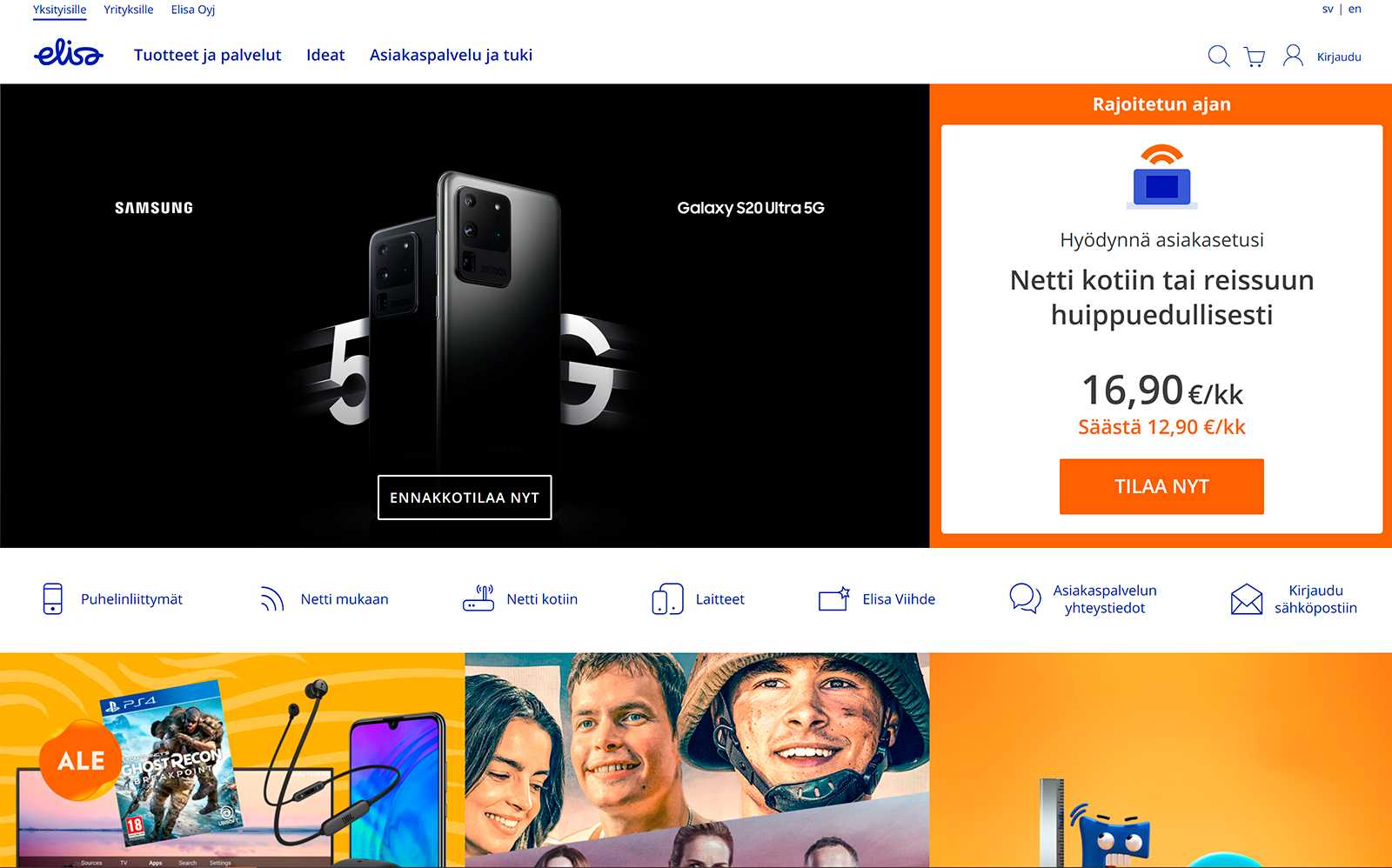 Katso parhaat Elisa liittymätarjoukset 2020 - Tutustu!